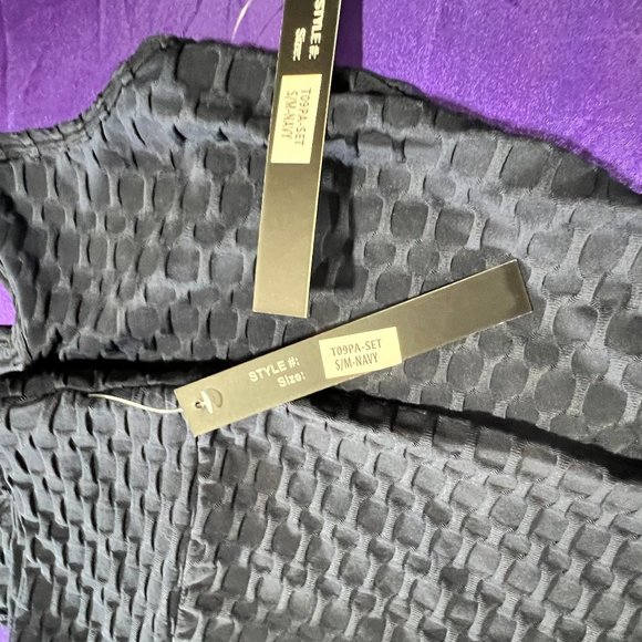 New Mix | Pants & Jumpsuits | New New Mix 2 Piece Navy Cotton Blend ...